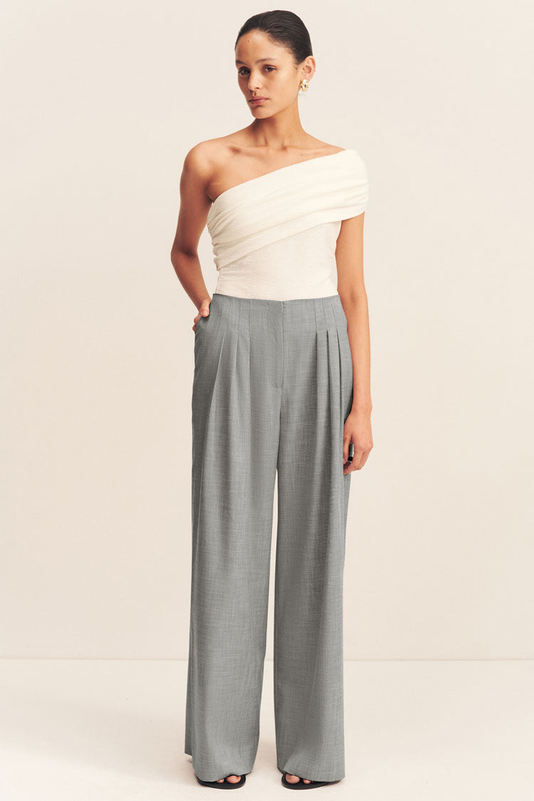 Asher Wide Leg Pant in Smoke Grey by Shona Joy – Frockaholics at Momento Dezigns