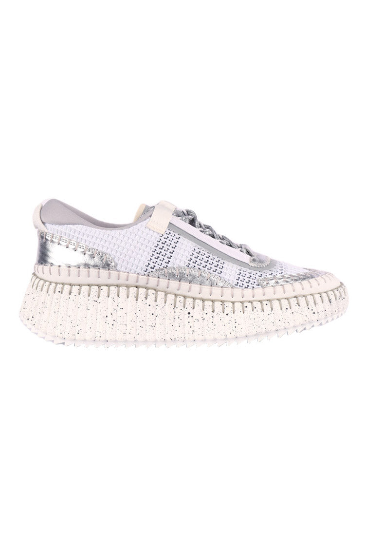 Copen Silver White Sneakers by Django & Juliette – Frockaholics at ...