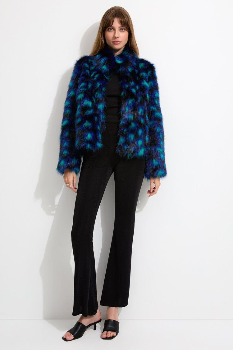 Firefly Jacket in Blue Leopard by Unreal Fur – Frockaholics at Momento ...
