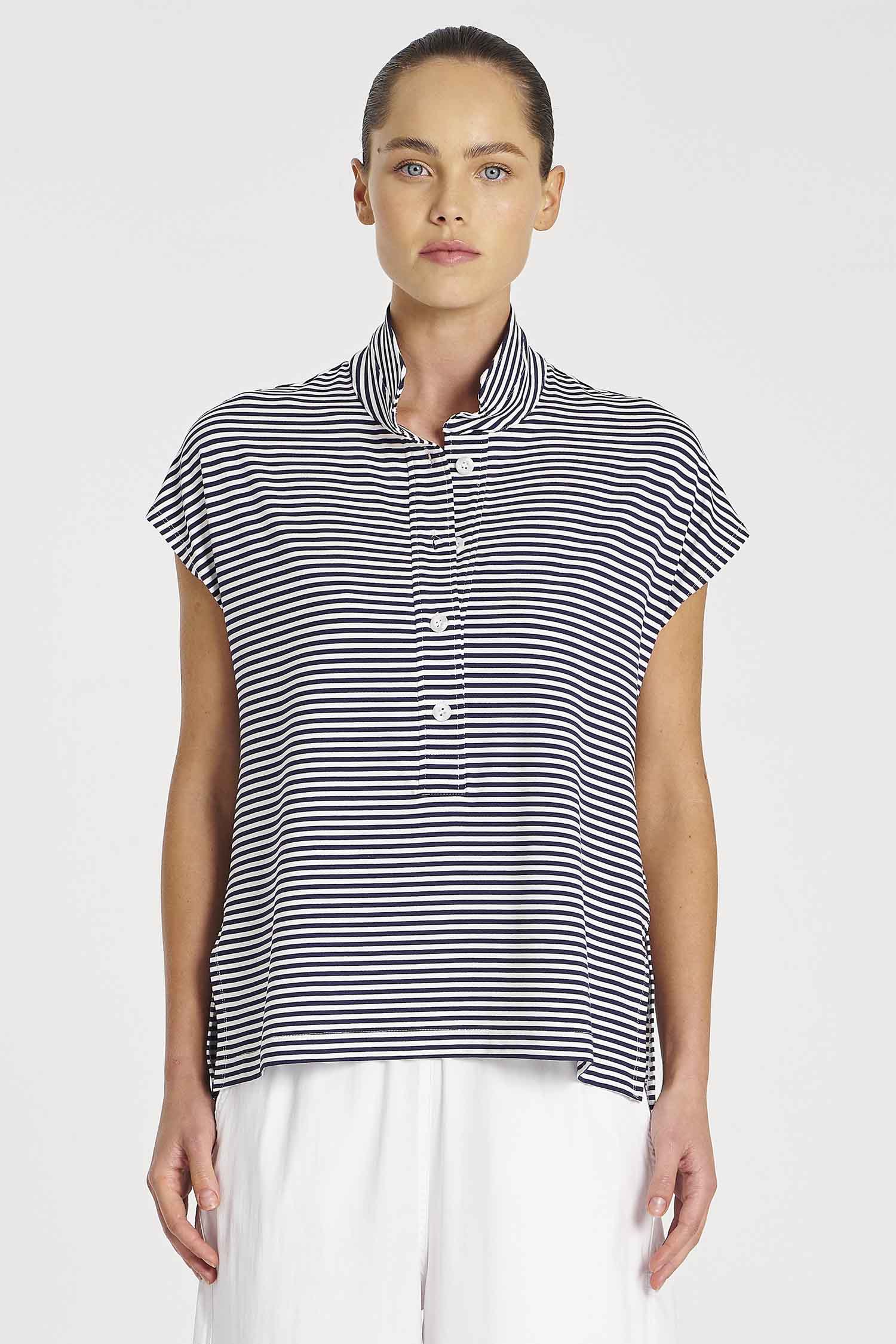 Henley Tank in Marine Yacht Stripe by Mela Purdie – Frockaholics at ...