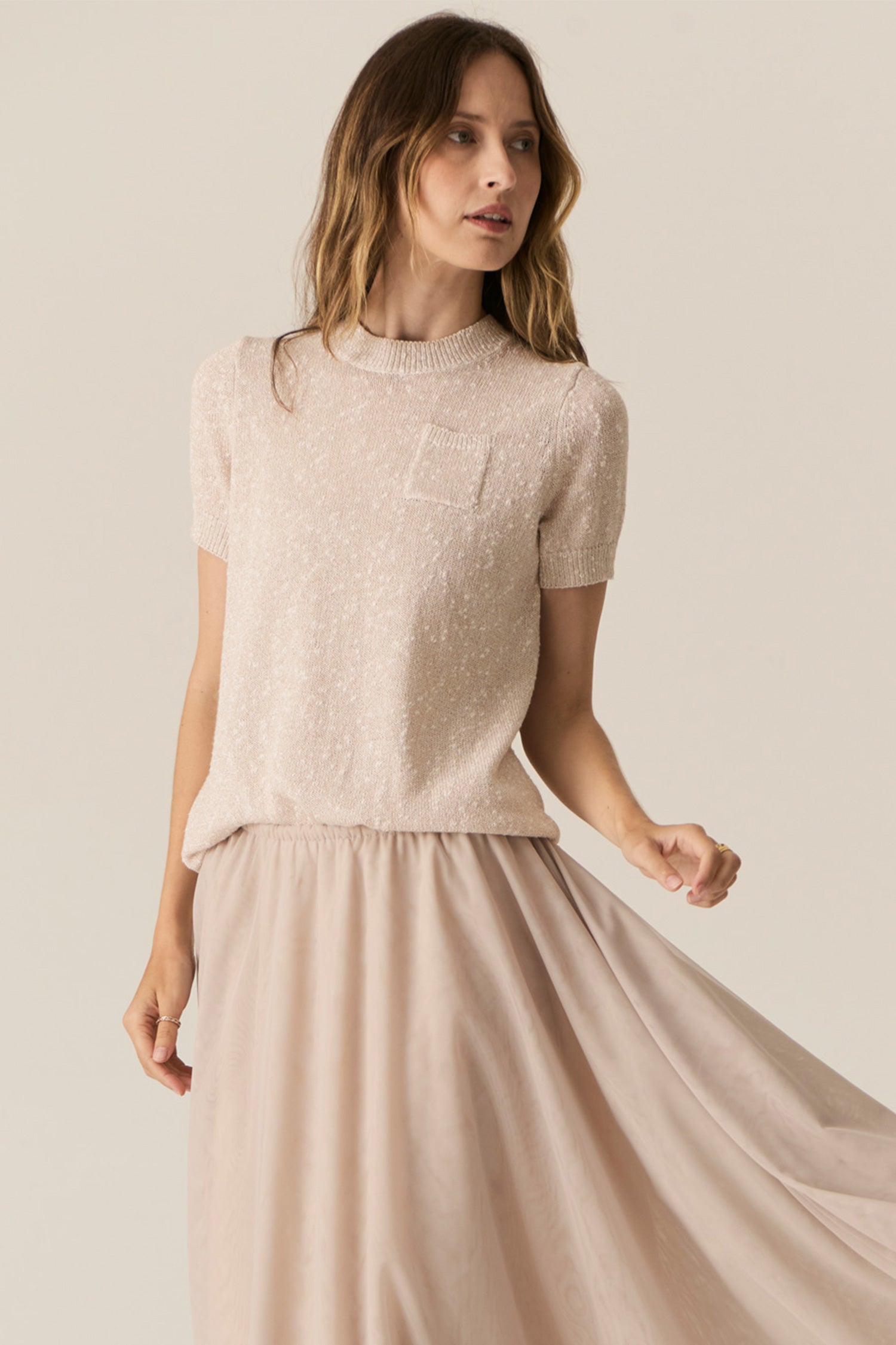 Pax Lurex Knit Tee by POL – Frockaholics at Momento Dezigns