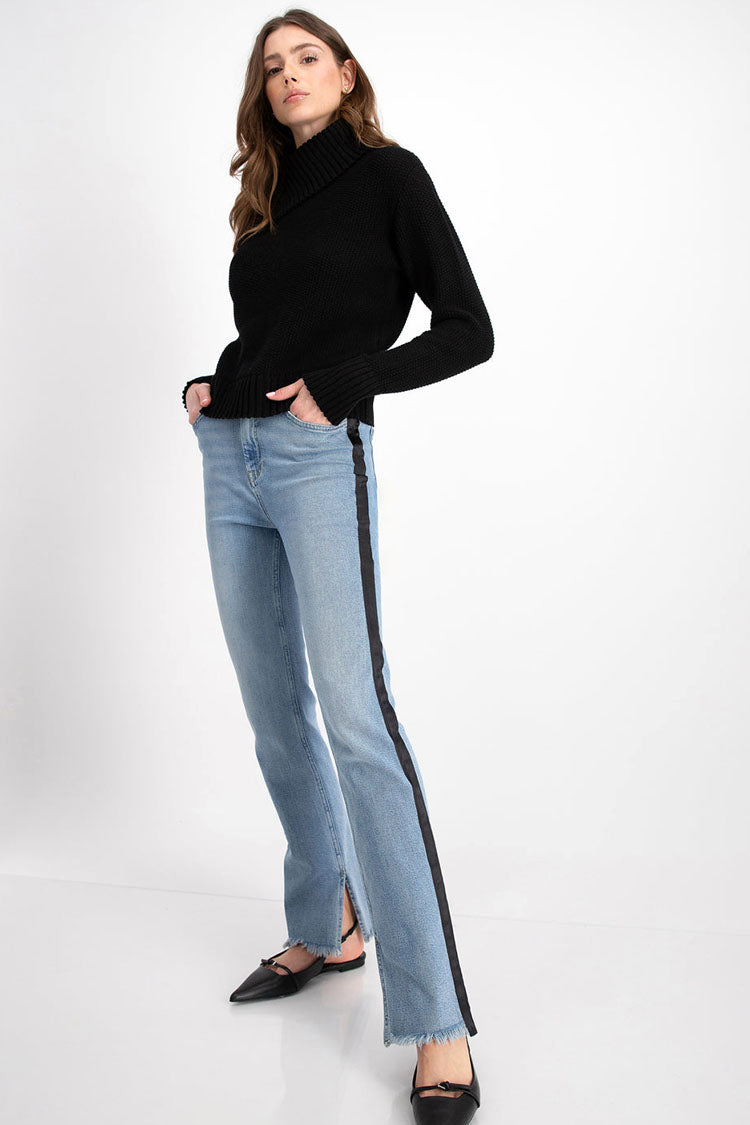 Side Ribbon Flared Jeans by Monari – Frockaholics at Momento Dezigns